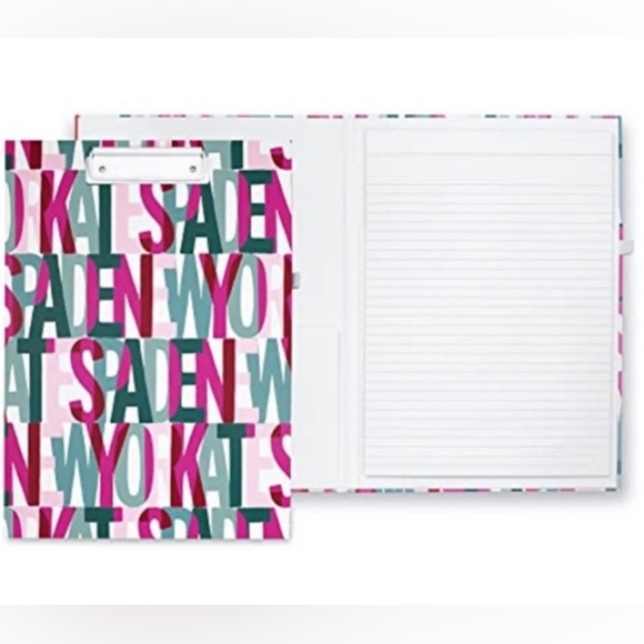 kate spade | Office | Kate Spade Layered Logo Clipboard Folio | Poshmark
